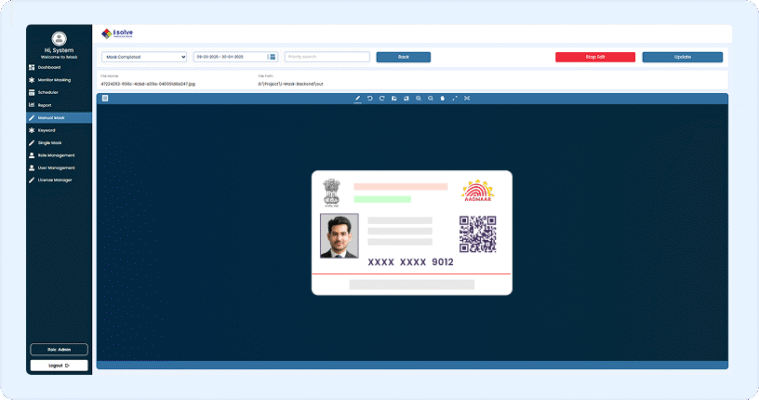 UIDAI Ready Aadhaar Masking API & Software Solution | iSolve Technologies